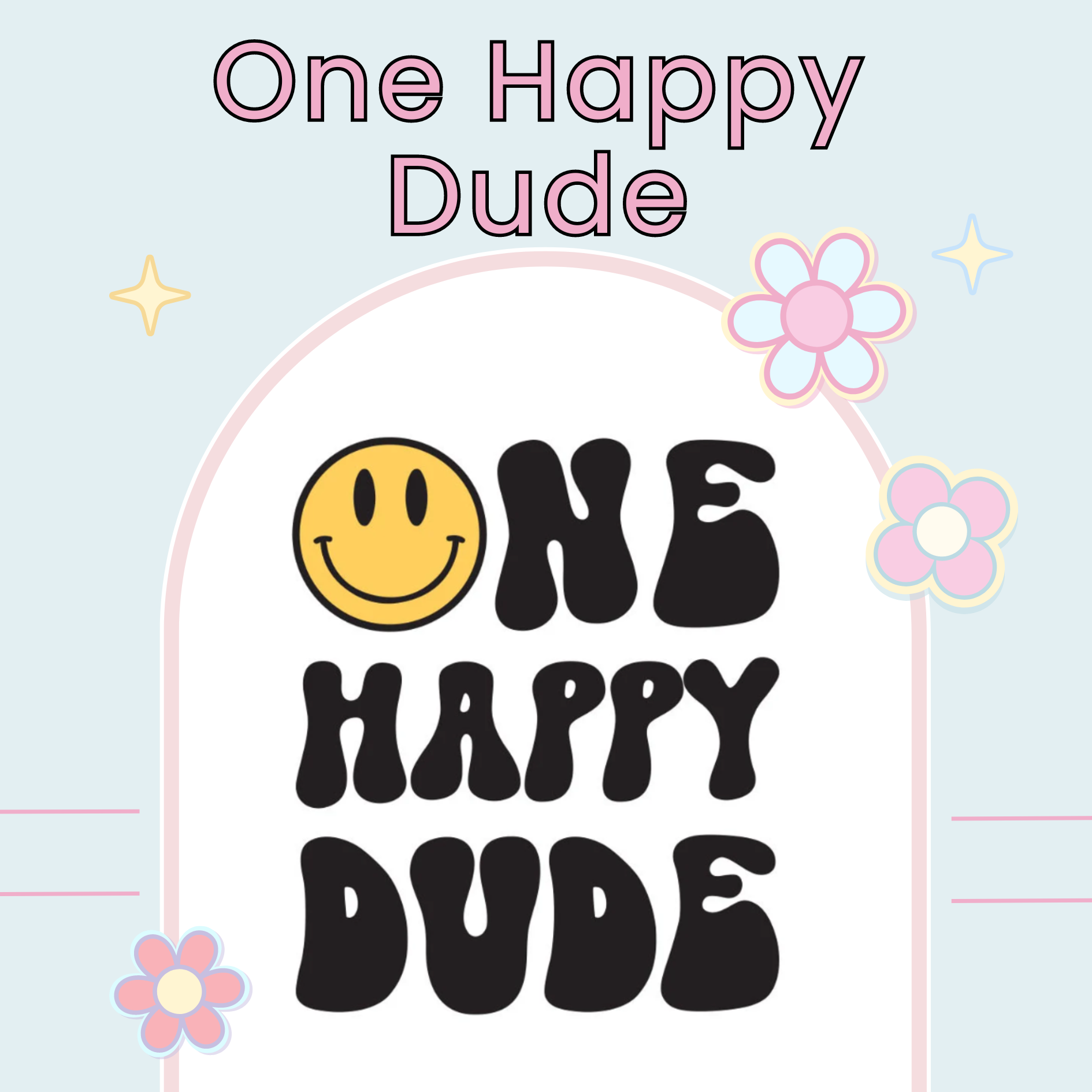 One Happy Dude – Pink Ribbon Craft